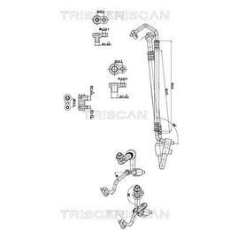 TRISCAN Hochdruck-/Niederdruckleitung, Klimaanlage 901024021 f&uuml;r OPEL