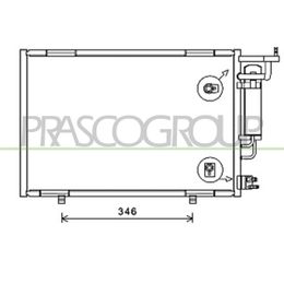 PRASCO Kondensator, Klimaanlage fd602c007 f&uuml;r Ford