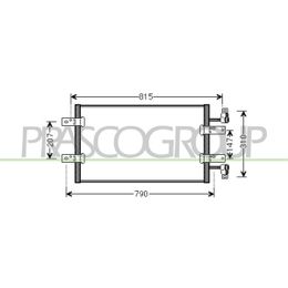 PRASCO Kondensator, Klimaanlage ds952c002 f&uuml;r Opel Vaughall NISSAN RENAULT