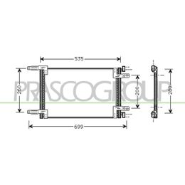 PRASCO Kondensator, Klimaanlage ft909c001 f&uuml;r Fiat