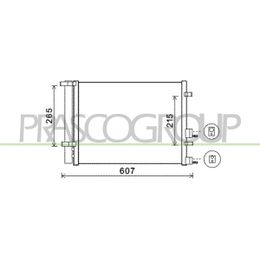 PRASCO Kondensator, Klimaanlage hn200c001 f&uuml;r HYUNDAI