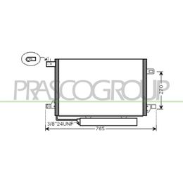 PRASCO Kondensator, Klimaanlage me324c001 f&uuml;r Mercedes
