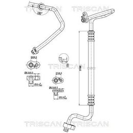 TRISCAN Hochdruck-/Niederdruckleitung, Klimaanlage 901029032 f&uuml;r CUPRA