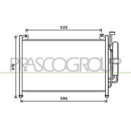 PRASCO Kondensator, Klimaanlage mz309c001 f&uuml;r MAZDA