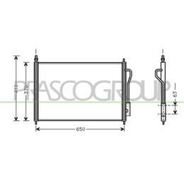 PRASCO Kondensator, Klimaanlage fd420c001 f&uuml;r Ford