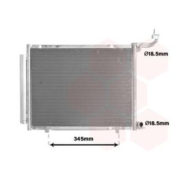 Van Wezel Kondensator, Klimaanlage 18015724 f&uuml;r Ford