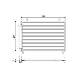 Valeo Kondensator, Klimaanlage 822656 f&uuml;r Suzuki