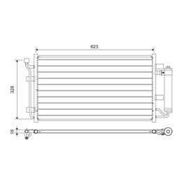 Valeo Kondensator, Klimaanlage 822646 f&uuml;r NISSAN