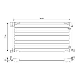Valeo Kondensator, Klimaanlage 822669 f&uuml;r TOYOTA