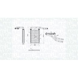 MAGNETI MARELLI W&auml;rmetauscher, Innenraumheizung 350218490000 f&uuml;r ALFAROME/Fiat/LANCI