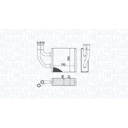 MAGNETI MARELLI W&auml;rmetauscher, Innenraumheizung 350218485000 f&uuml;r Ford VAG
