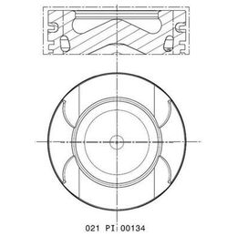 Mahle Kolben 021pi00134002