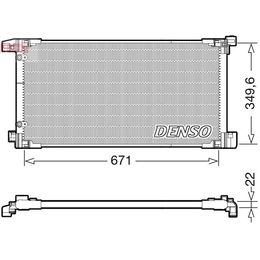 DENSO Kondensator, Klimaanlage dcn50114 f&uuml;r TOYOTA