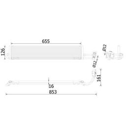 Mahle &Ouml;lk&uuml;hler, Automatikgetriebe clc234000p f&uuml;r PORSCHE