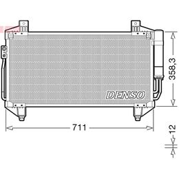 DENSO Kondensator, Klimaanlage dcn45011 f&uuml;r MITSUBISHI