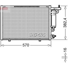 DENSO Kondensator, Klimaanlage dcn10052 f&uuml;r Ford