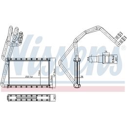 NISSENS W&auml;rmetauscher, Innenraumheizung 707272 f&uuml;r MERCEDES-BENZ