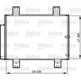 Valeo Kondensator, Klimaanlage 814206 f&uuml;r DAIHATSU