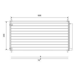 Valeo Kondensator, Klimaanlage 814205 f&uuml;r TOYOTA