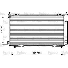 Valeo Kondensator, Klimaanlage 814225 f&uuml;r HONDA (DONGFENG)