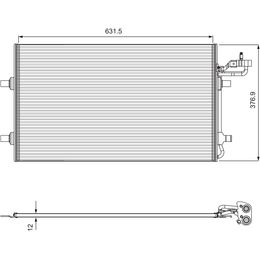 Valeo Kondensator, Klimaanlage 814323 f&uuml;r Volvo (CHANGAN)