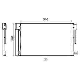 Mahle Kondensator, Klimaanlage ac367000s f&uuml;r Vaughall GM Fiat Citro&euml;n Peugeot