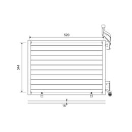 Valeo Kondensator, Klimaanlage 814075 f&uuml;r Ford