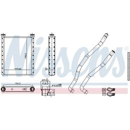 NISSENS W&auml;rmetauscher, Innenraumheizung 707198 f&uuml;r TOYOTA