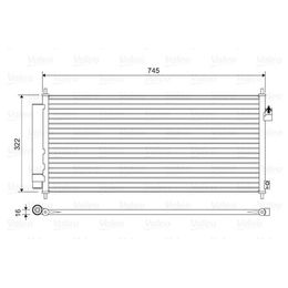 Valeo Kondensator, Klimaanlage 814413 f&uuml;r HONDA (GAC)