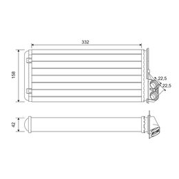 Valeo W&auml;rmetauscher, Innenraumheizung 812170 f&uuml;r OPEL Vaughall RENAULT