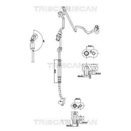 TRISCAN Hochdruck-/Niederdruckleitung, Klimaanlage 901011038 f&uuml;r BMW