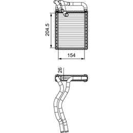 Valeo W&auml;rmetauscher, Innenraumheizung 812441 f&uuml;r HYUNDAI