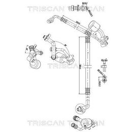 TRISCAN Hochdruck-/Niederdruckleitung, Klimaanlage 901024009 f&uuml;r OPEL