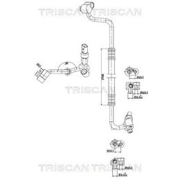 TRISCAN Hochdruck-/Niederdruckleitung, Klimaanlage 901029108 f&uuml;r VW