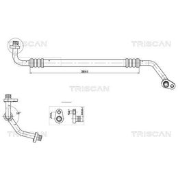 TRISCAN Hochdruck-/Niederdruckleitung, Klimaanlage 901028004 f&uuml;r PEUGEOT