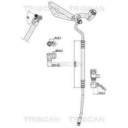 TRISCAN Hochdruck-/Niederdruckleitung, Klimaanlage 901011006 f&uuml;r MINI