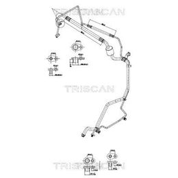 TRISCAN Hochdruck-/Niederdruckleitung, Klimaanlage 901028089 f&uuml;r CITRO&Euml;N