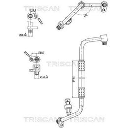 TRISCAN Hochdruck-/Niederdruckleitung, Klimaanlage 901024019 f&uuml;r OPEL RENAULT NISSAN