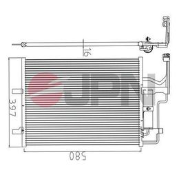 JPN Kondensator, Klimaanlage 60c9108JPN f&uuml;r MAZDA