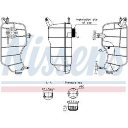 NISSENS Ausgleichsbeh&auml;lter, K&uuml;hlmittel 996338 f&uuml;r FORD