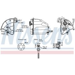 NISSENS Ausgleichsbeh&auml;lter, K&uuml;hlmittel 996358 f&uuml;r BMW (BRILLIANCE)
