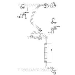 TRISCAN Hochdruck-/Niederdruckleitung, Klimaanlage 901029027 f&uuml;r VW
