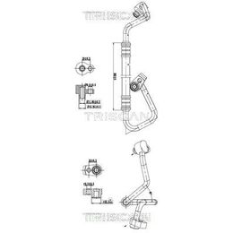 TRISCAN Hochdruck-/Niederdruckleitung, Klimaanlage 901016008 f&uuml;r FORD