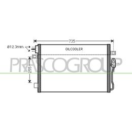 PRASCO Kondensator, Klimaanlage dg815c001 f&uuml;r Chrysler DODGE