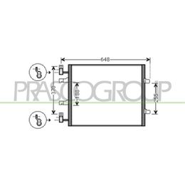 PRASCO Kondensator, Klimaanlage ds952c003 f&uuml;r NISSAN