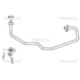 TRISCAN Hochdruck-/Niederdruckleitung, Klimaanlage 901028092 f&uuml;r PEUGEOT