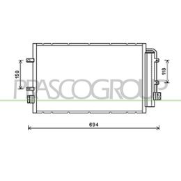 PRASCO Kondensator, Klimaanlage ft929c001 f&uuml;r Fiat