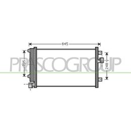 PRASCO Kondensator, Klimaanlage ft717c002 f&uuml;r Fiat