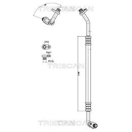 TRISCAN Hochdruck-/Niederdruckleitung, Klimaanlage 901028053 f&uuml;r DS