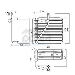 MEAT & DORIA MEAT & DORIA Verdampfer, Klimaanlage 997093 f&uuml;r MERCEDES-BENZ